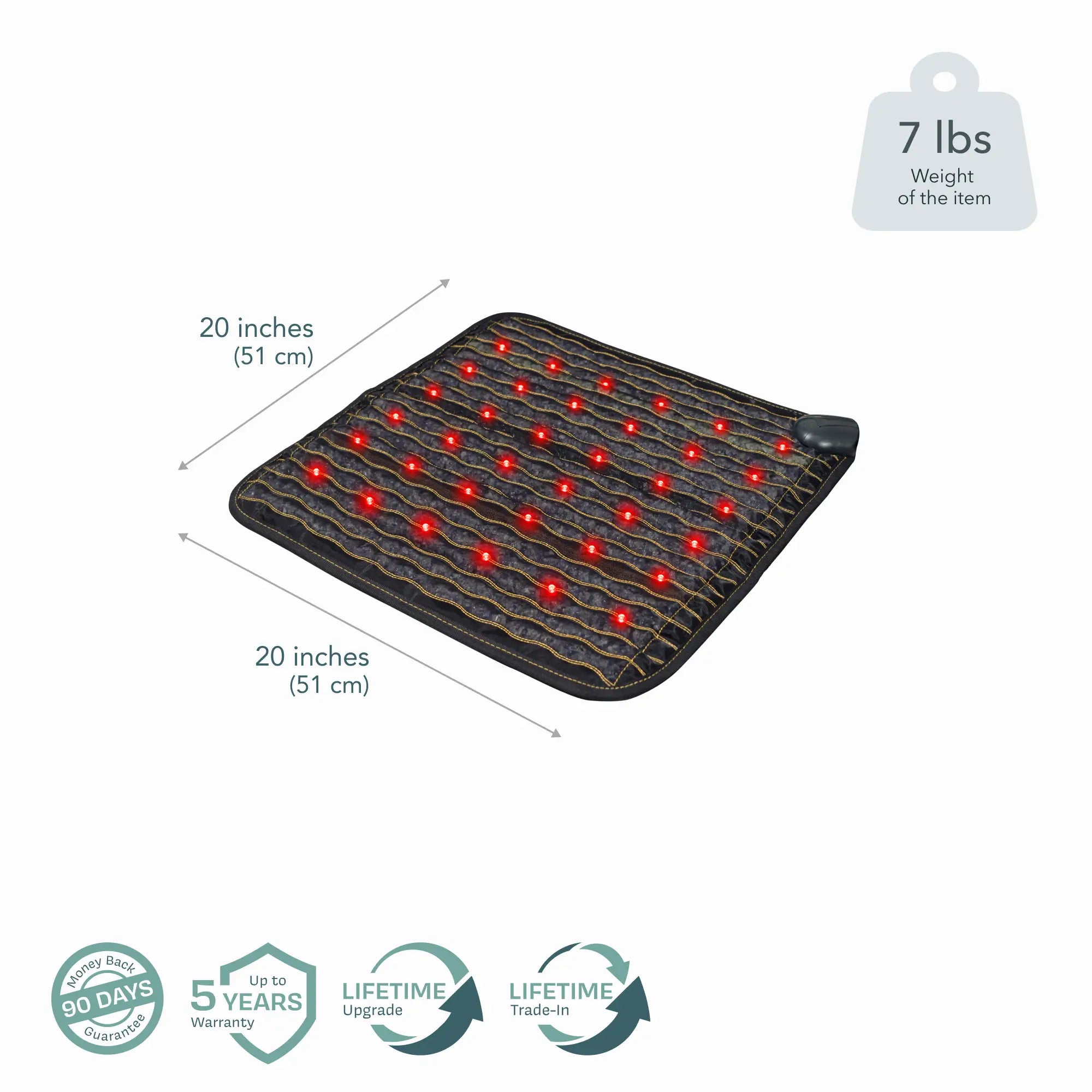 PEMF Mat with Red Light | Jet Series Infrared Heating Mats – HealthyLine